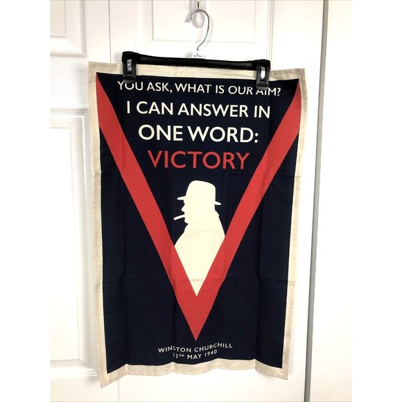 IWM | Other | Iwm Winston Churchill Victory Souvenir Tea Towel 0 Cotton Whanging Tab | Poshmark